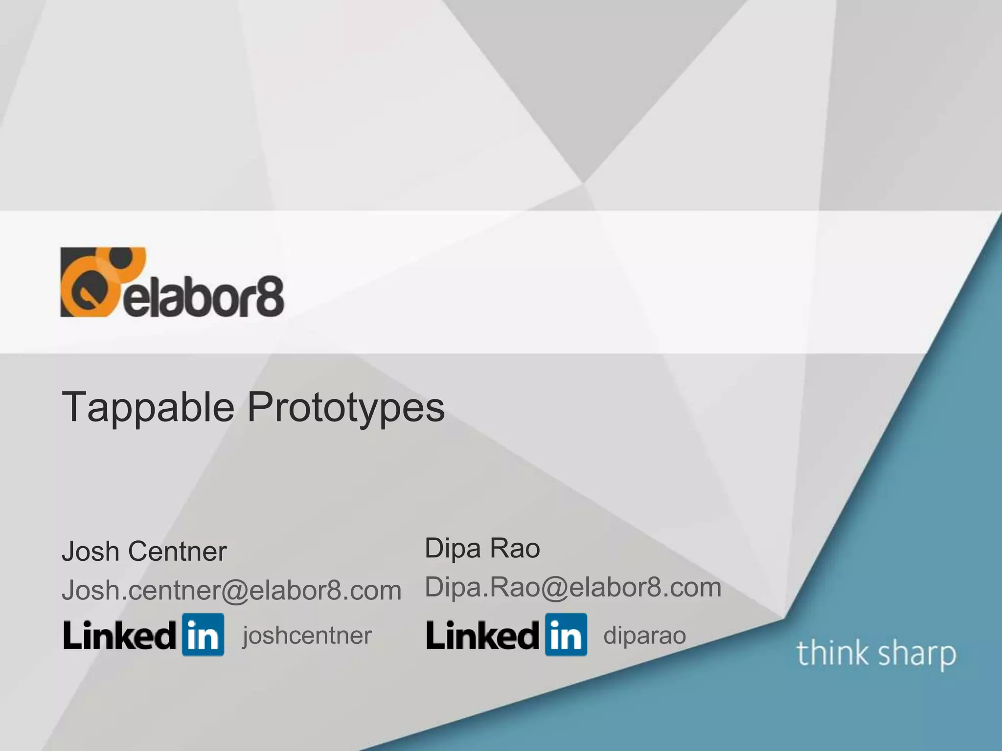 Tappable prototypes v0.2 | PPT