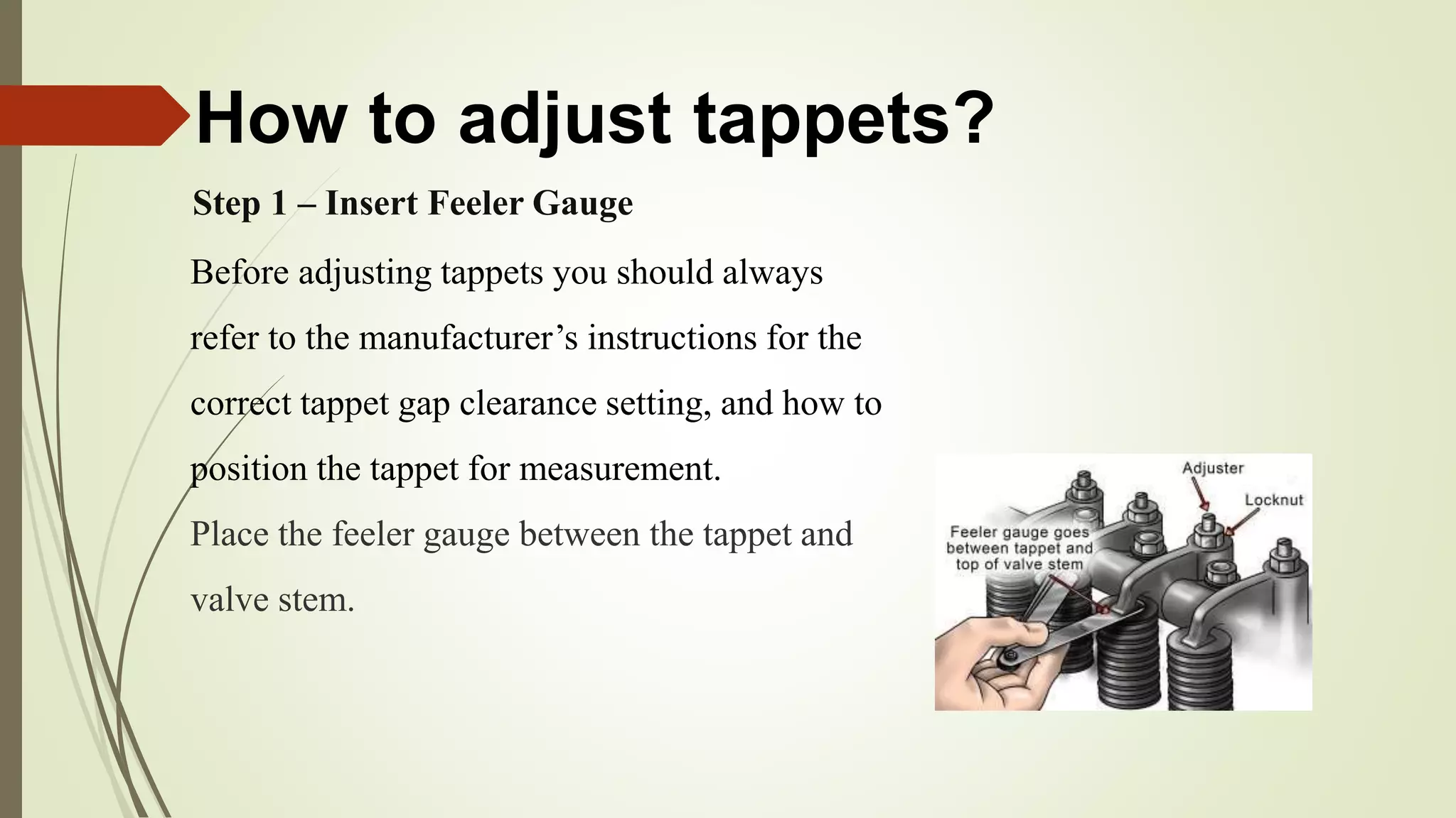 IC Engines Tappet Clearance Method and why it’s important? | PPTX