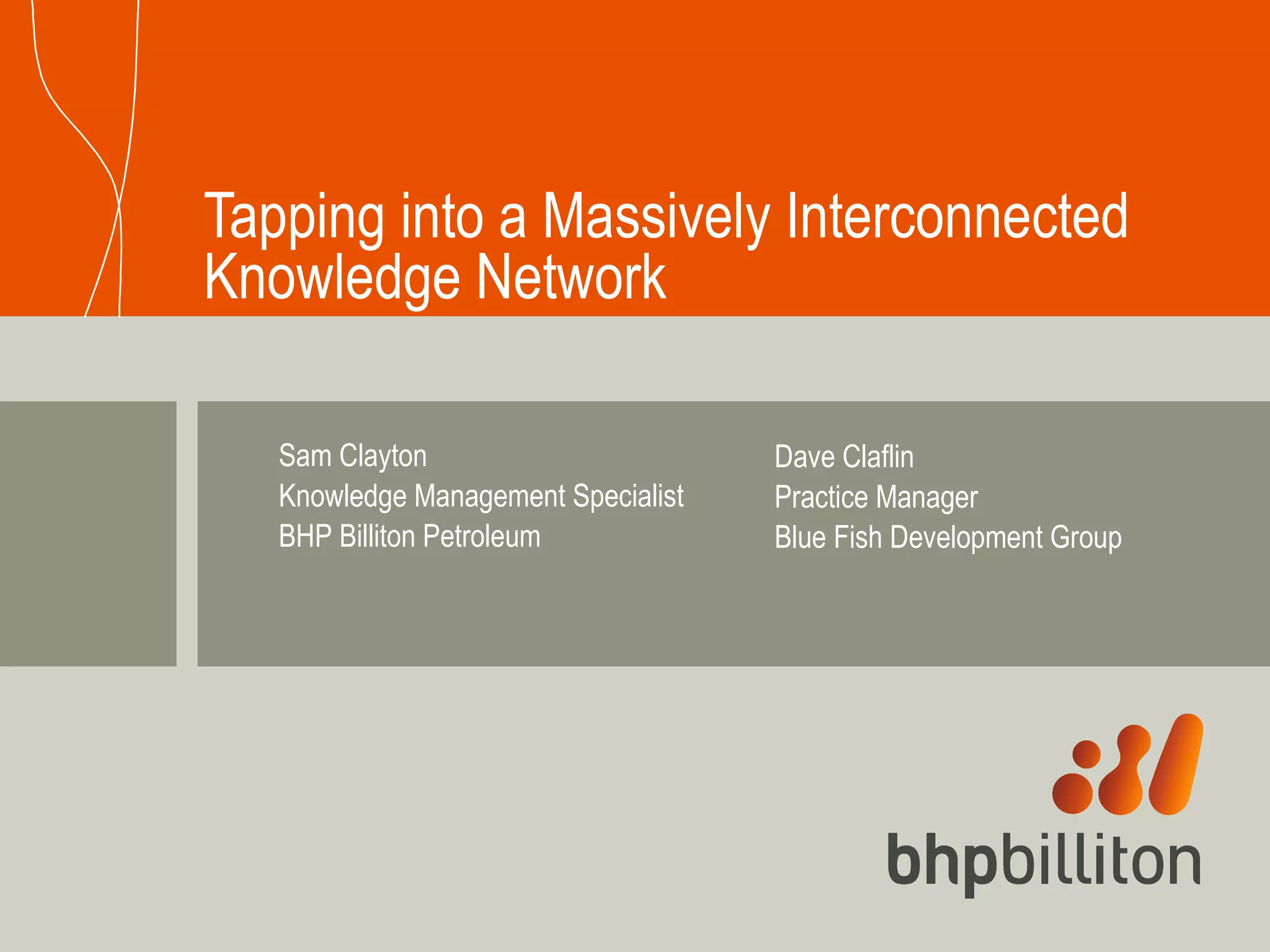 Tapping Into A Massively Interconnected Knowledge Network | PPT