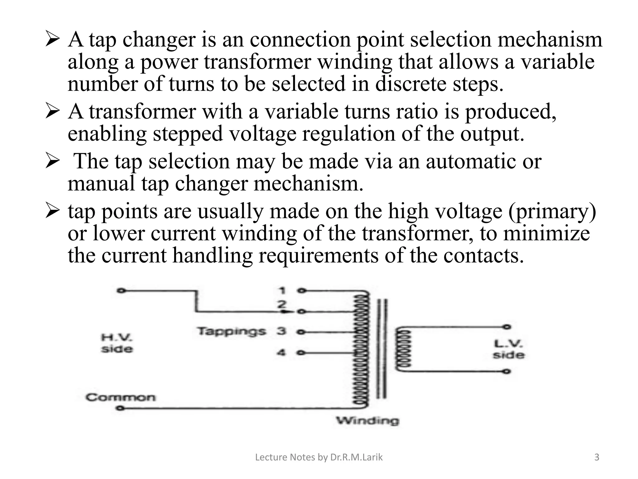 Tappings of transformer | PDF
