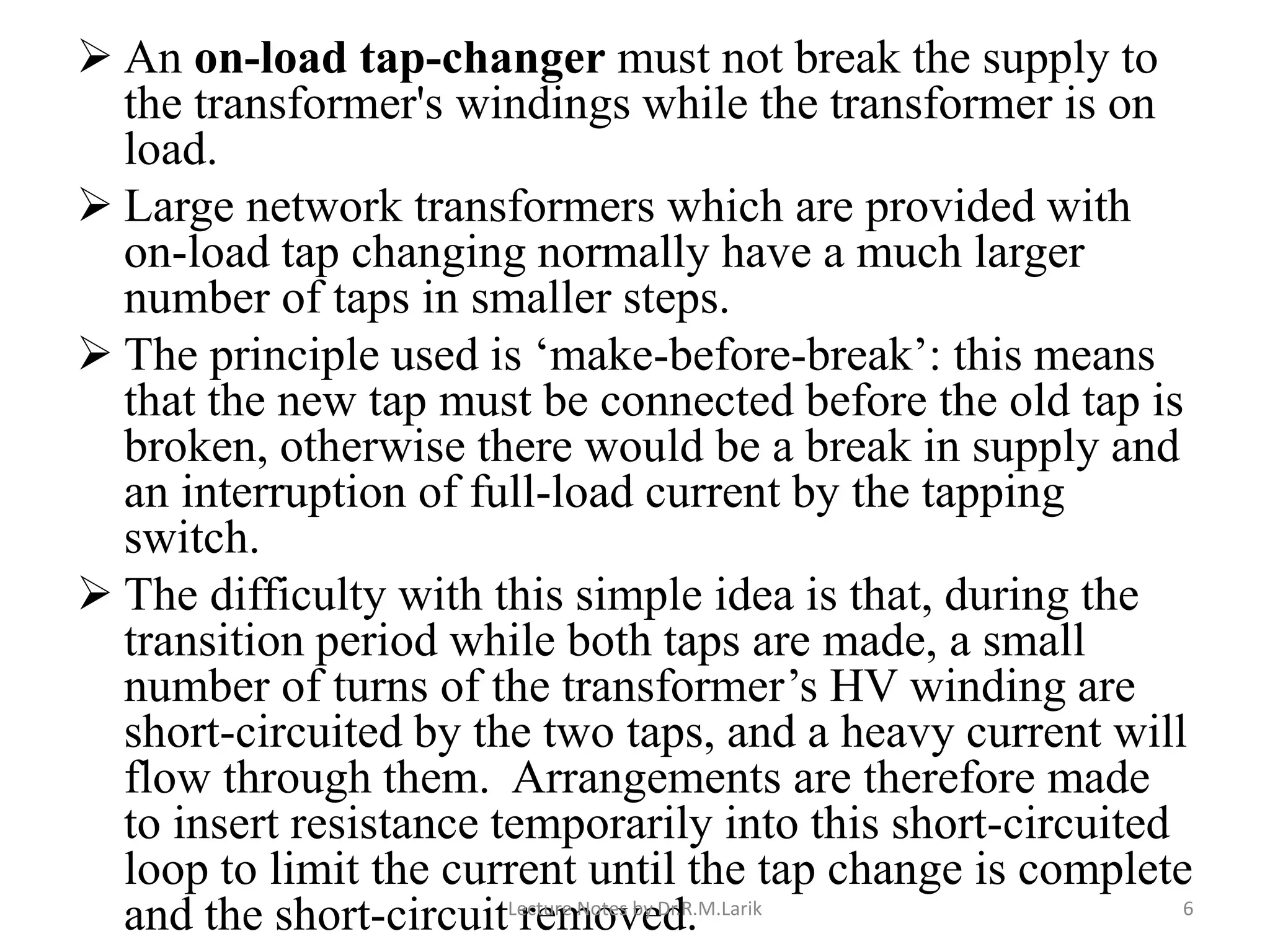 Tappings of transformer | PDF