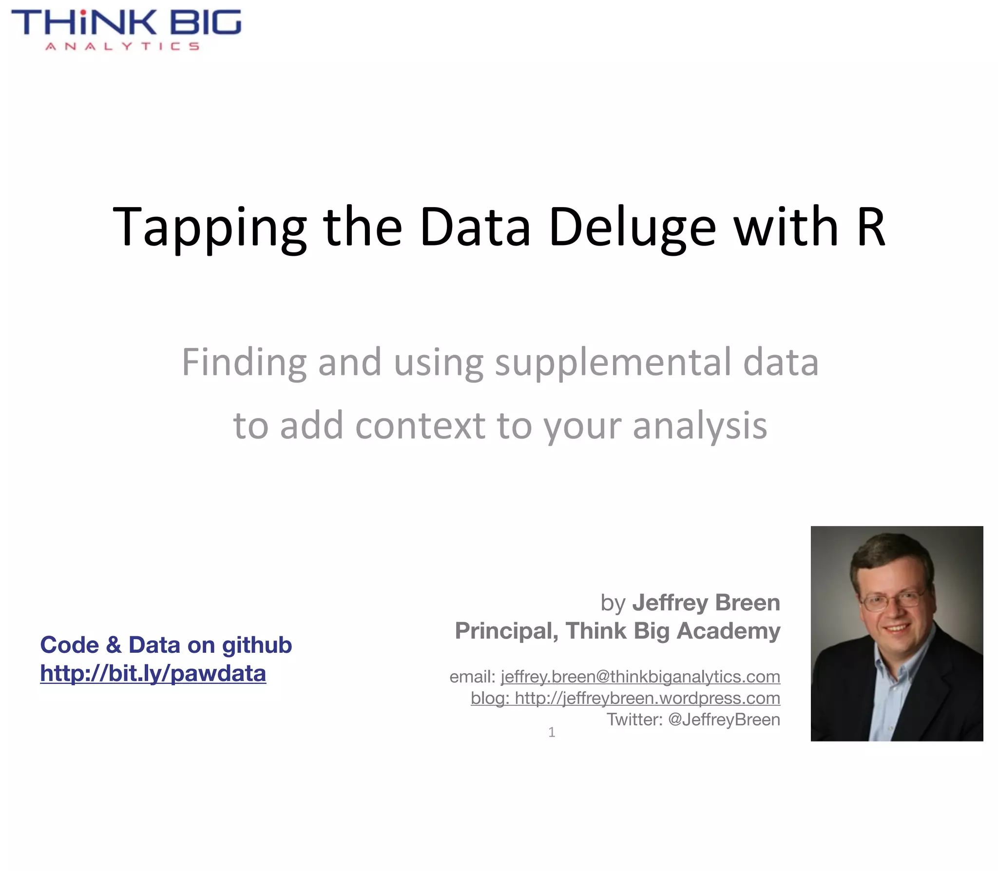 Tapping the Data Deluge with R | PDF | Databases | Computer Software and Applications