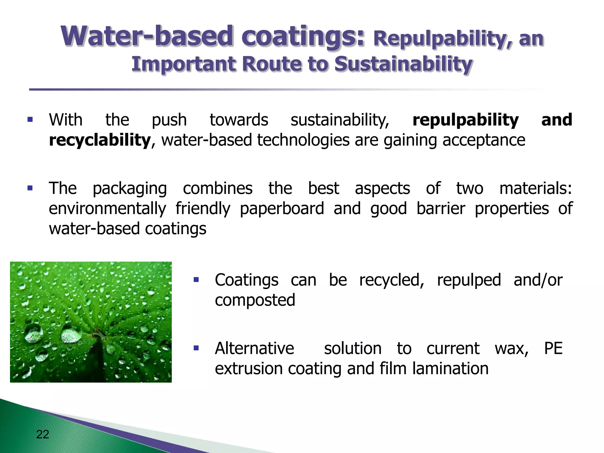 Paper Based Packaging-Sustainable Coatings | PDF