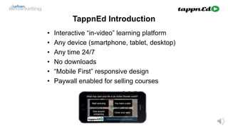 TappnEd Pitch Deck for StartCon2016 v4 | PPT