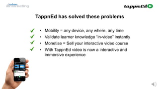 TappnEd Pitch Deck for StartCon2016 v4 | PPT