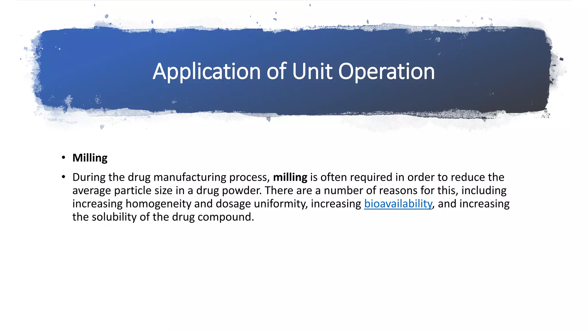 UNIT OPERATIONS : PHARMACEUTICAL ENGINEERING ON BASICS AND APPLICATION ...