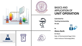 UNIT OPERATIONS : PHARMACEUTICAL ENGINEERING ON BASICS AND APPLICATION ...