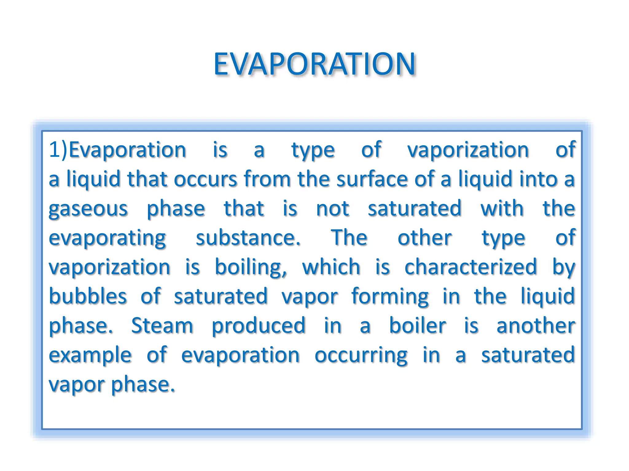 EVAPORATION | PPTX