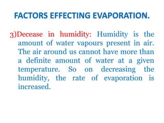 EVAPORATION | PPTX