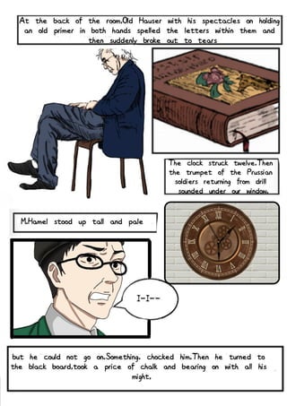 The last lesson in comic form for English art integrated project class ...