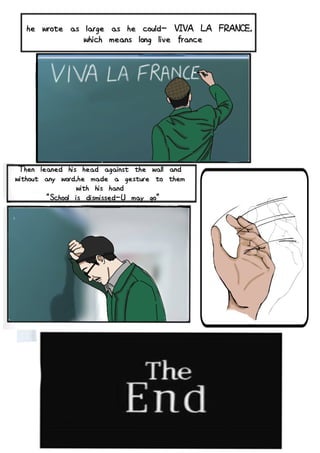 The last lesson in comic form for English art integrated project class ...