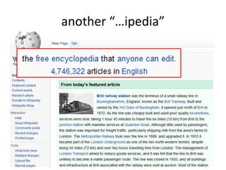 Introduction to knowledge sharing systems: considerations for the conceptual design of TAPipedia ...