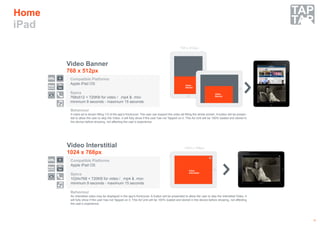 TAPTAP mobile ad formats 2012 | PDF