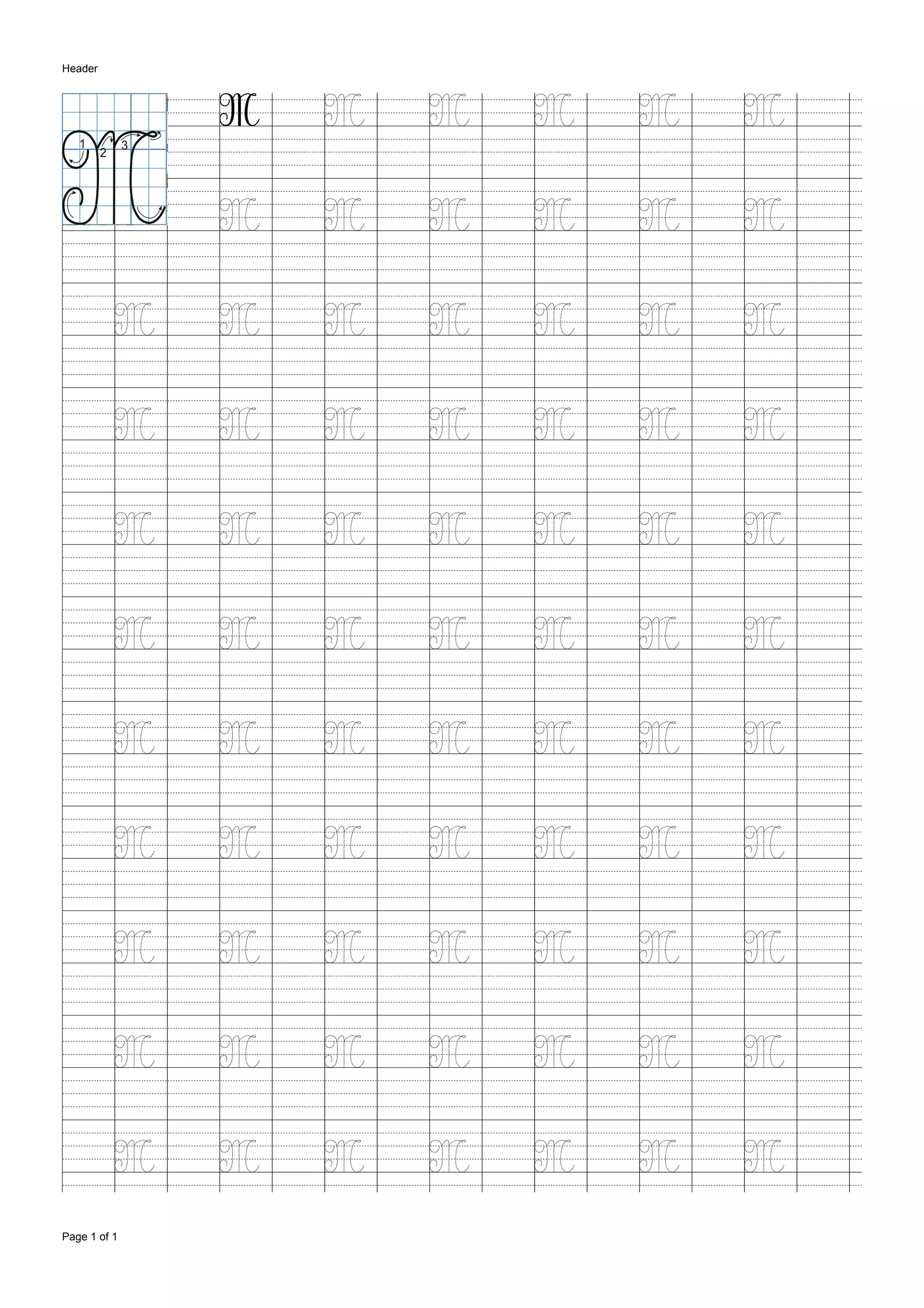 Tap viet chu_M | PDF