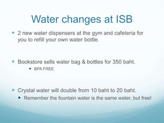 Tap vs Bottled Water | PPTX