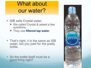 Tap vs Bottled Water | PPT