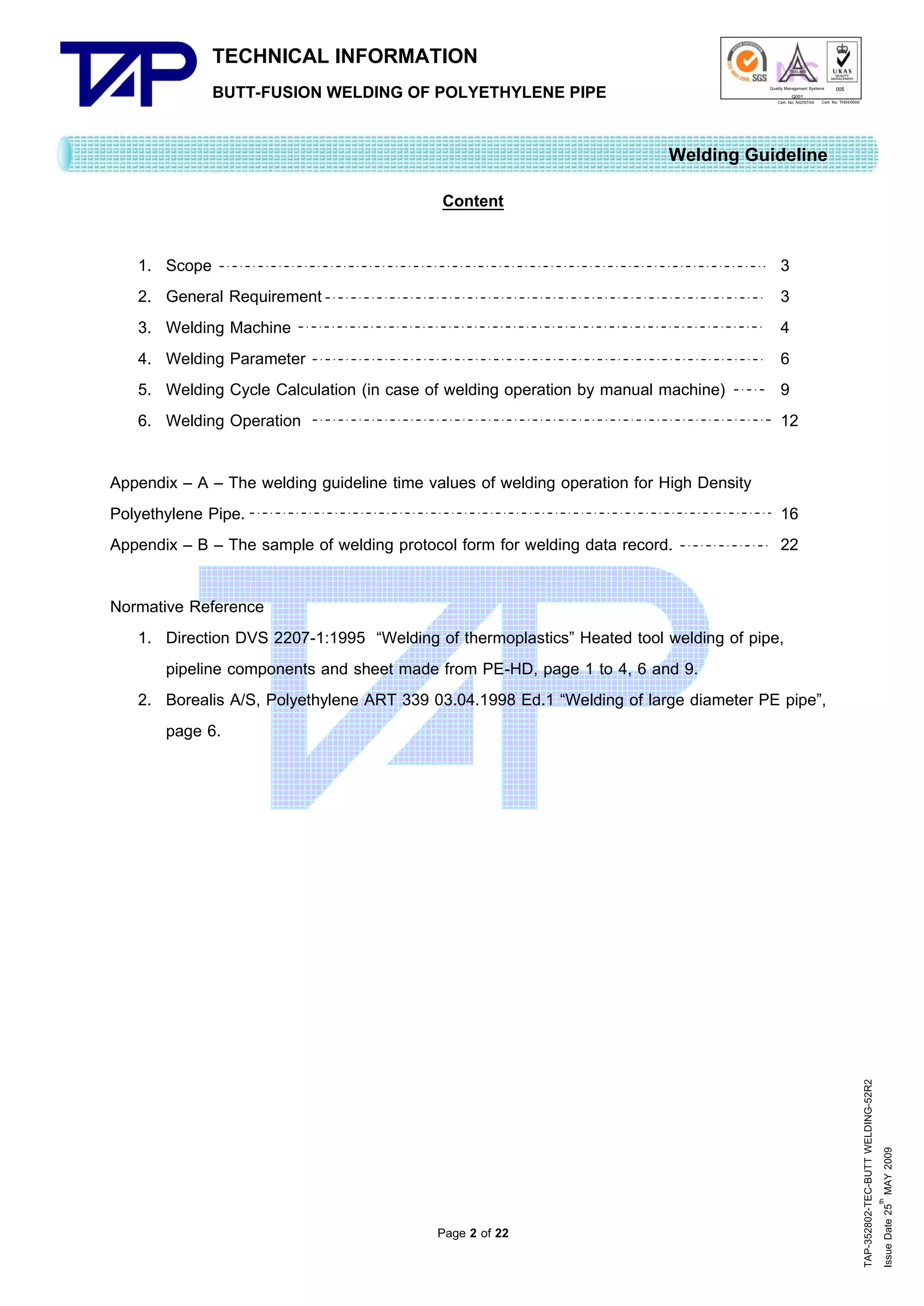 Tap welding guideline_english | PDF