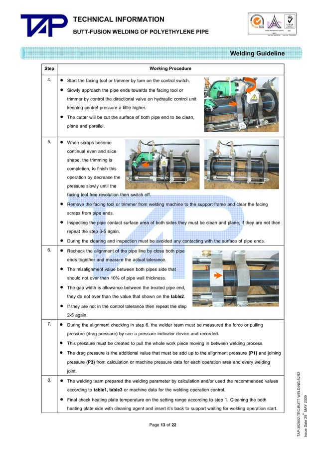 Tap welding guideline_english | PDF