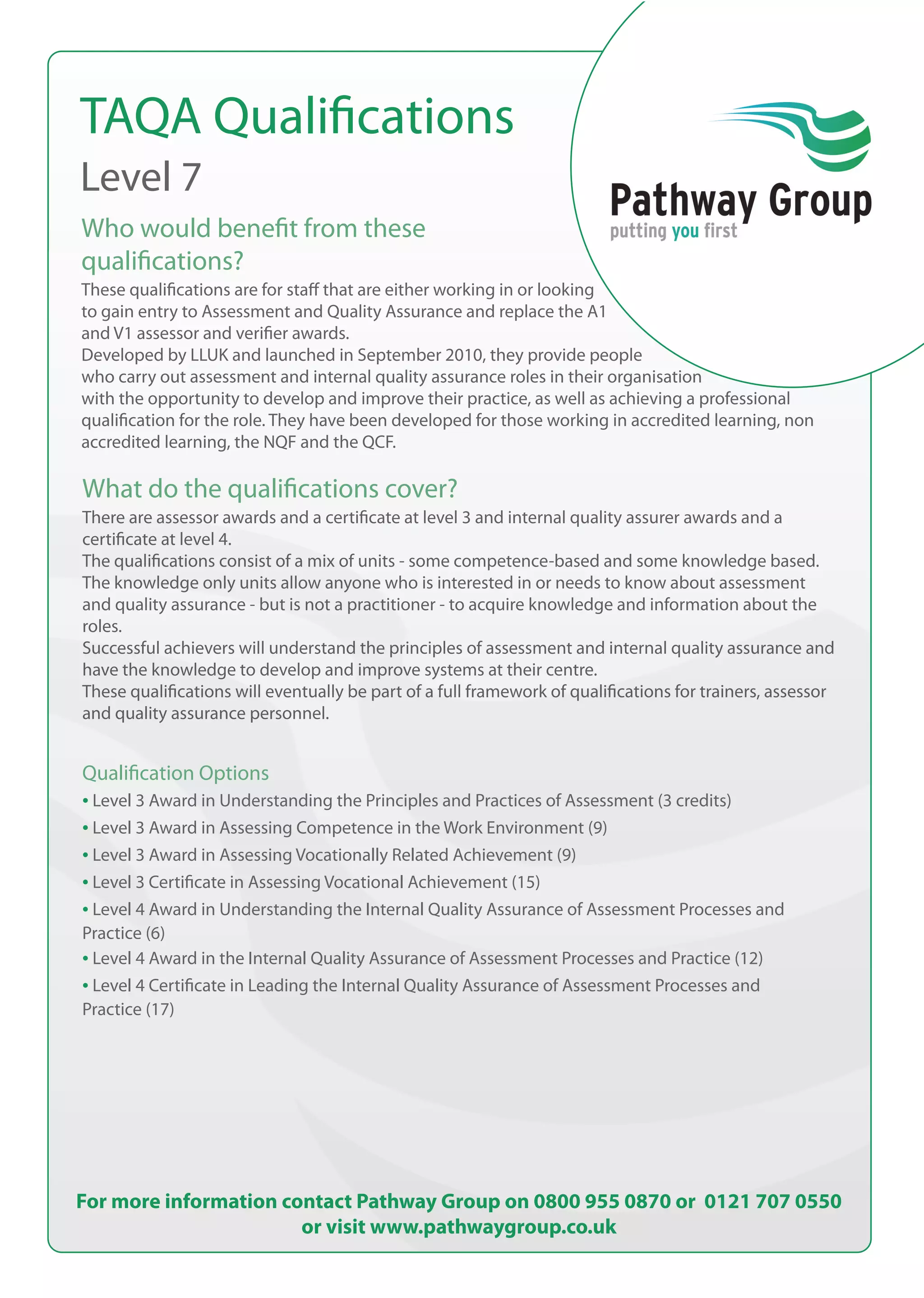 Taqa Qualification | PDF