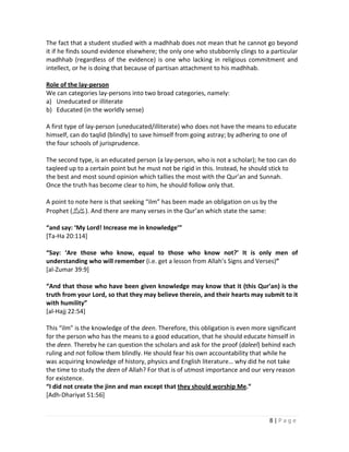 Taqleed following blindly | PDF