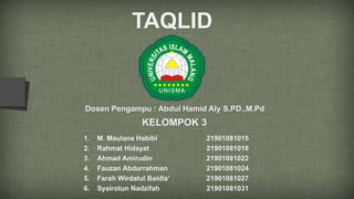 Taqlid | PPTX