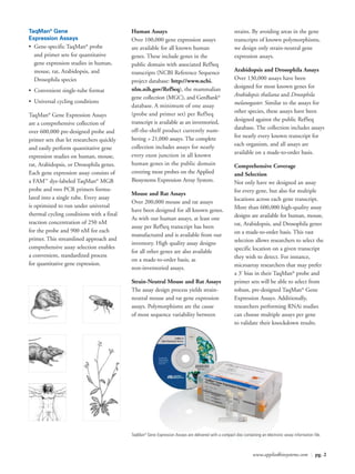 TaqMan® Gene Expression Products | PDF