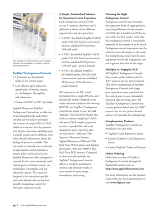 TaqMan® Gene Expression Products | PDF