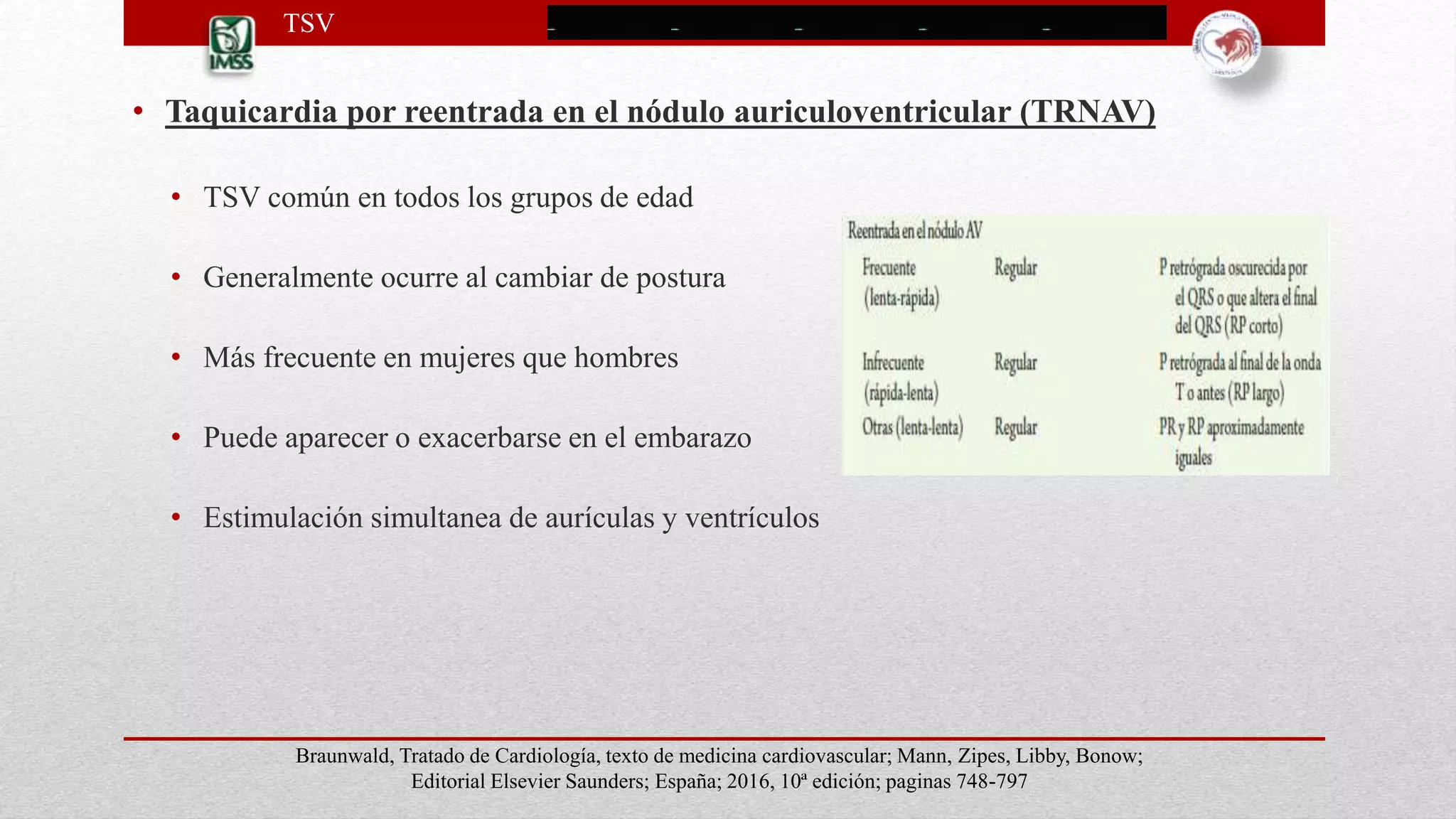 Taquicardia supraventricular Parte I | PPTX