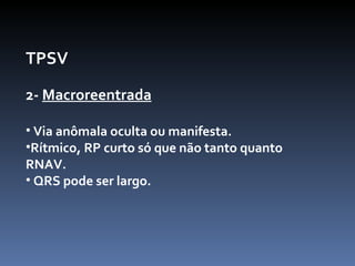 TAQUICARDIA SUPRAVENTRICULAR | PPT