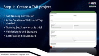TAR: Beginning to End | PPT