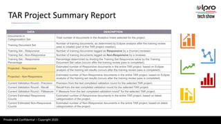 TAR: Beginning to End | PPT