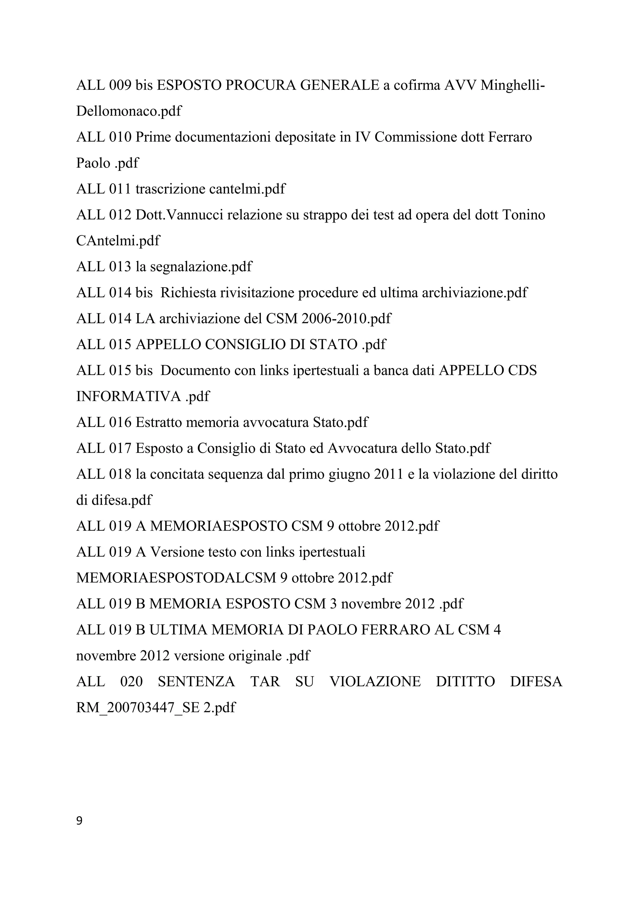 Tar 2021 memoria signed parenti CASO FERRARO | PDF