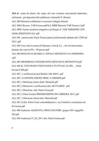 Tar 2021 memoria signed parenti CASO FERRARO | PDF