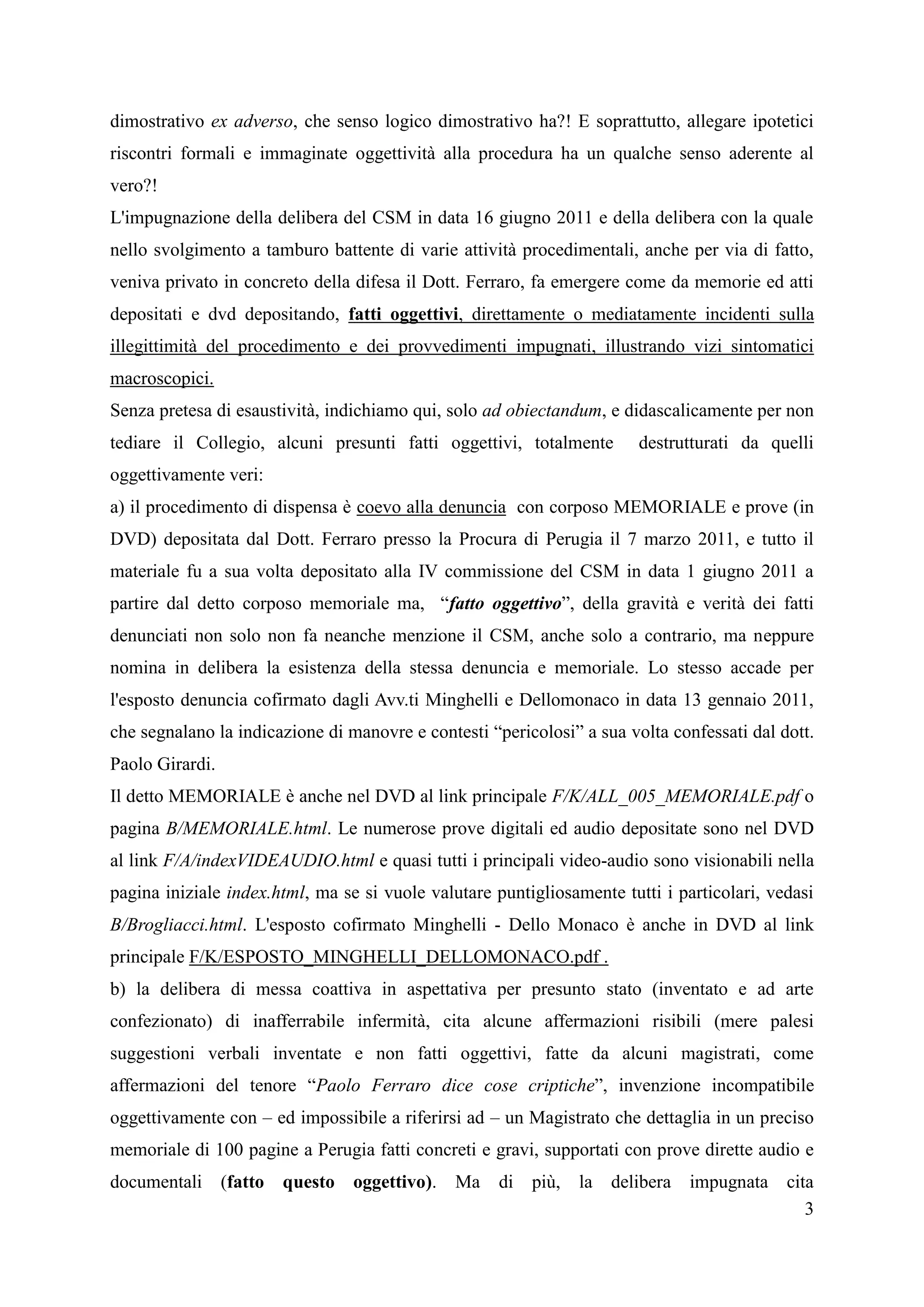 Tar 2021 memoria di replica-signed_parenti CASO FERRARO | PDF | Law