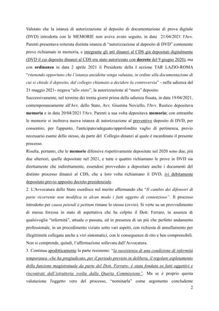 Tar 2021 memoria di replica-signed_parenti CASO FERRARO | PDF | Law