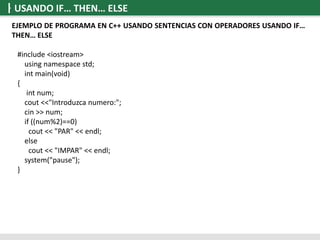 Estructuras de control C++ | PDF