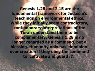 Tara and Rachel present Jewish Environmental Ethics | PPT