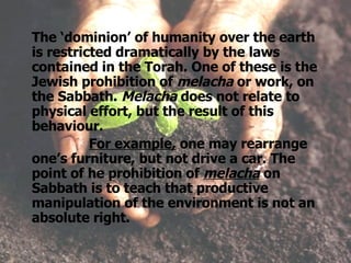 Tara and Rachel present Jewish Environmental Ethics | PPT