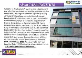 Tara institute-franchise | PPT