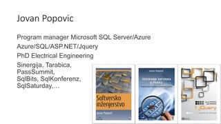 Tarabica 2019 (Belgrade, Serbia) - SQL Server performance troubleshooting | PPT