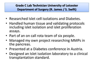 Working as a Lab Technician | PPTX
