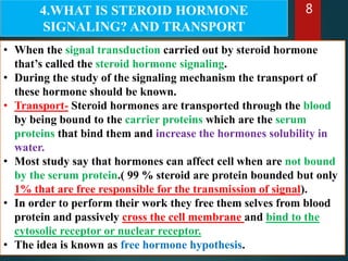 steriod hormone signaling | PPTX