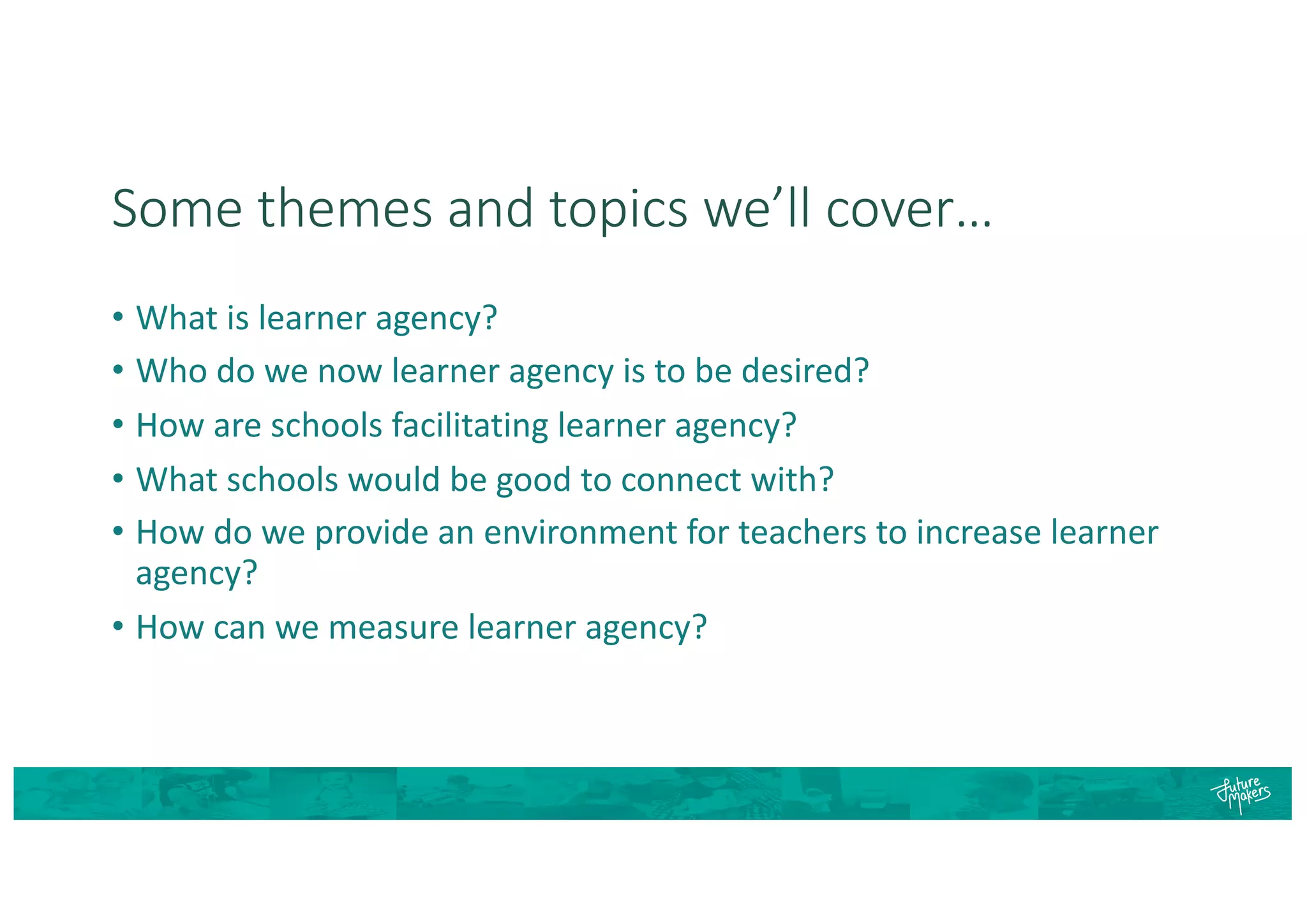 Learner Agency Workshop | PDF
