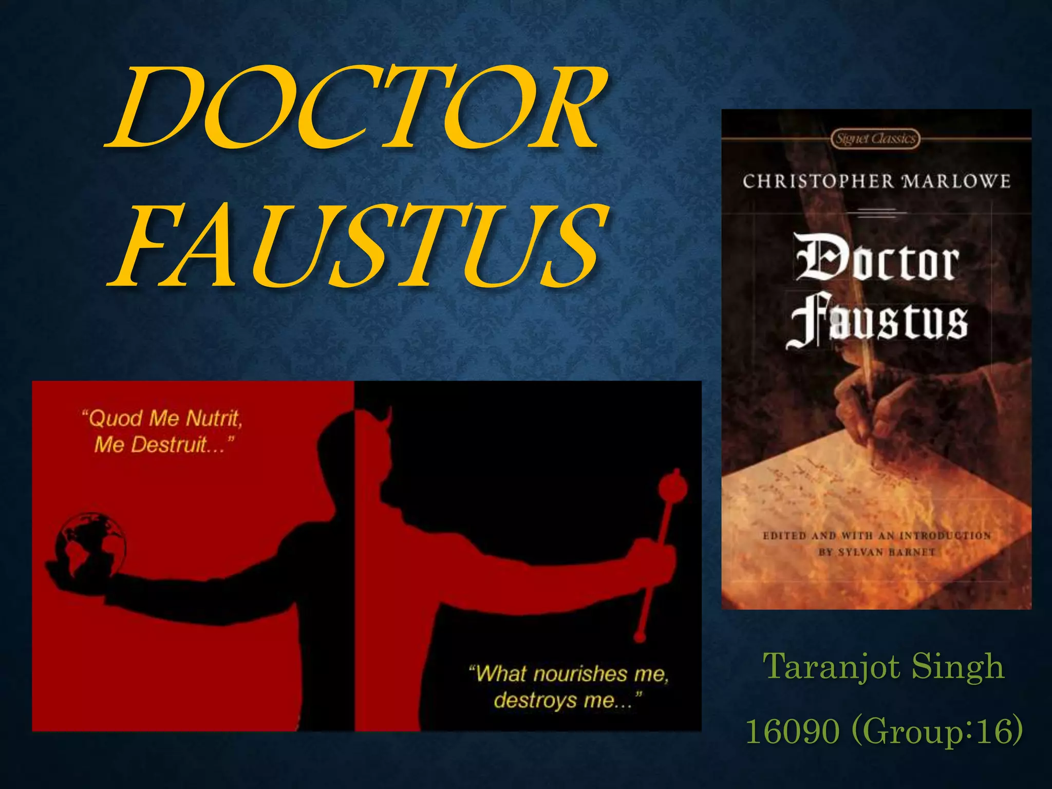 Dr faustus Play English Bu Christopher Marlowe | PPTX