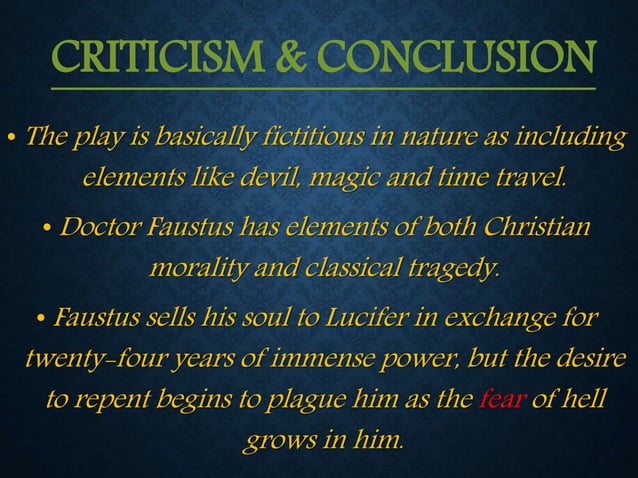 Dr faustus Play English Bu Christopher Marlowe | PPTX