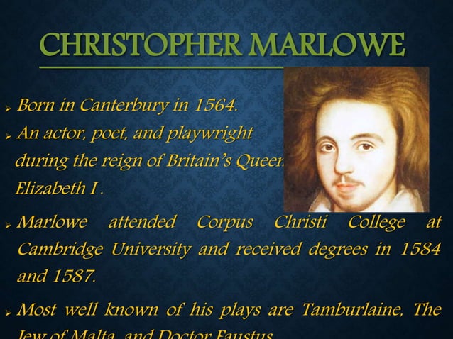 Dr faustus Play English Bu Christopher Marlowe | PPTX