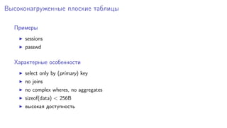 Tarantool/Silverbox (Юрий Востриков) | PDF