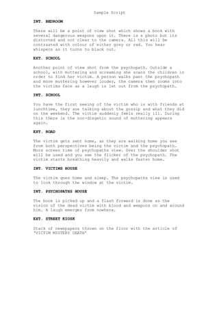 Sample Script - Tara | PDF