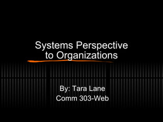 Systems Perspective | PPT