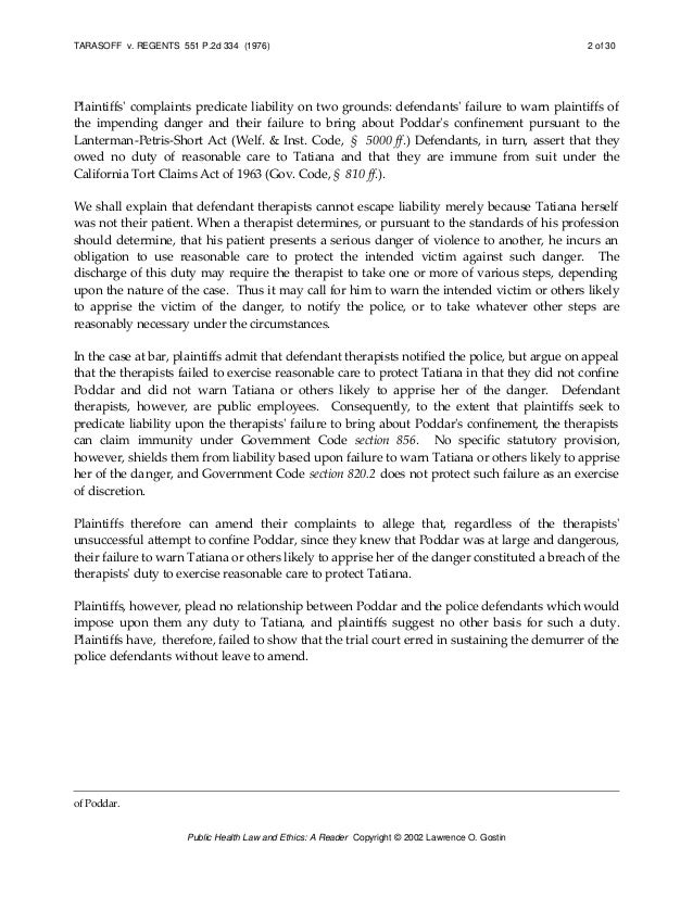 Tarasoff